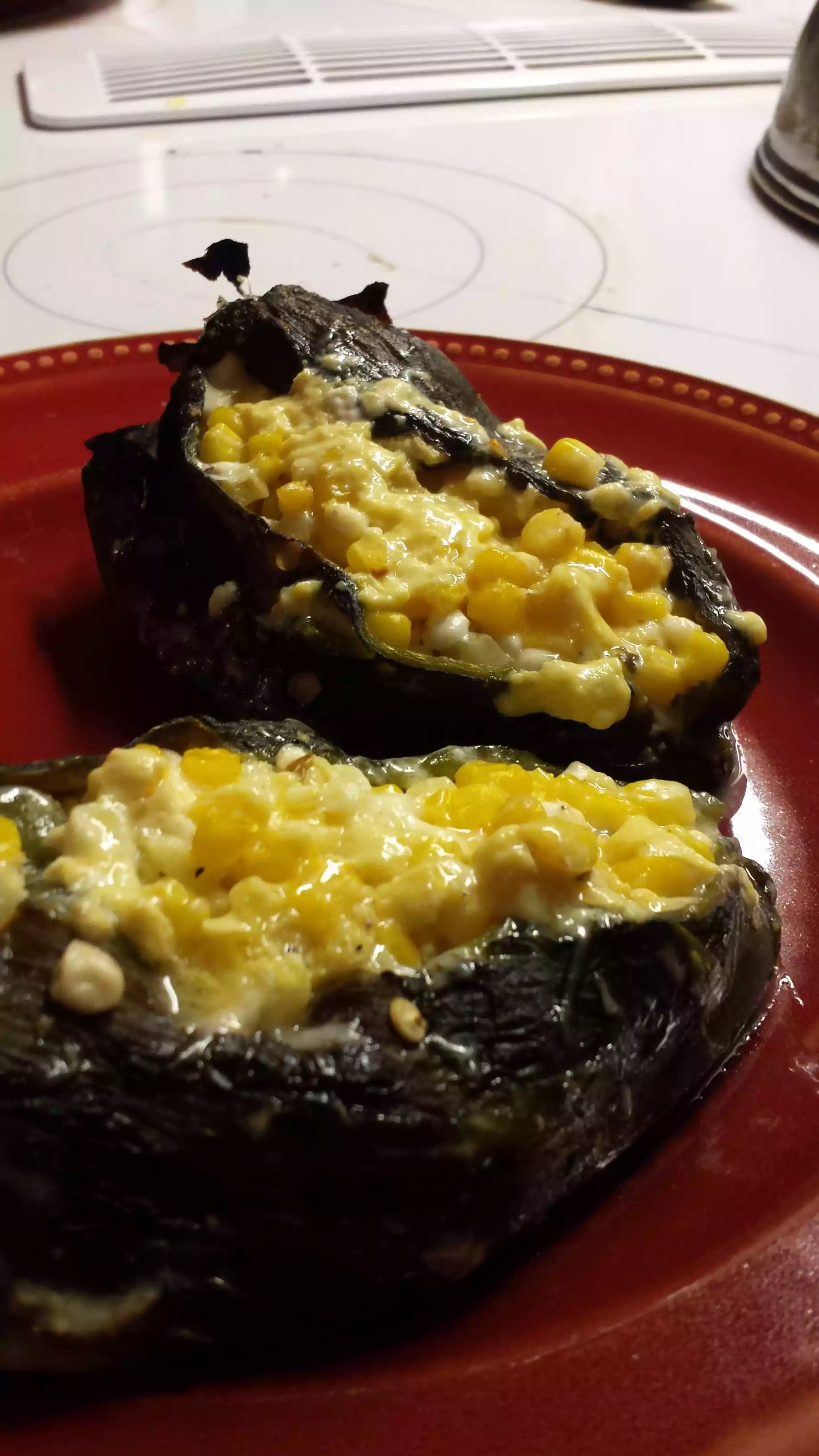 Corn Stuffed Chilies - Digestables